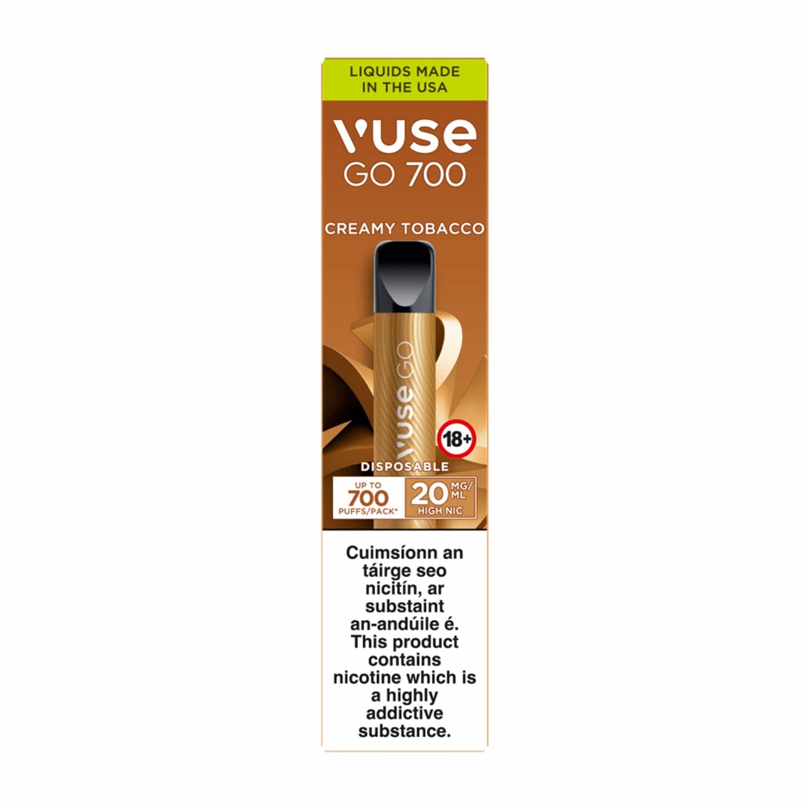 Vuse Go 700 Disposable Vape - Creamy Tobacco – The Vape Life